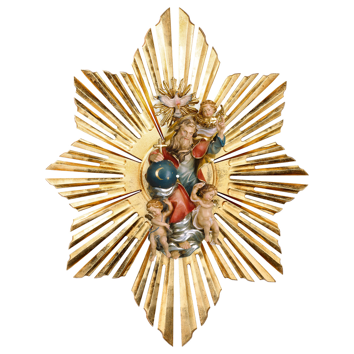 Ulrich Krippe - Gloriole mit Schein - 10 cm & Natur