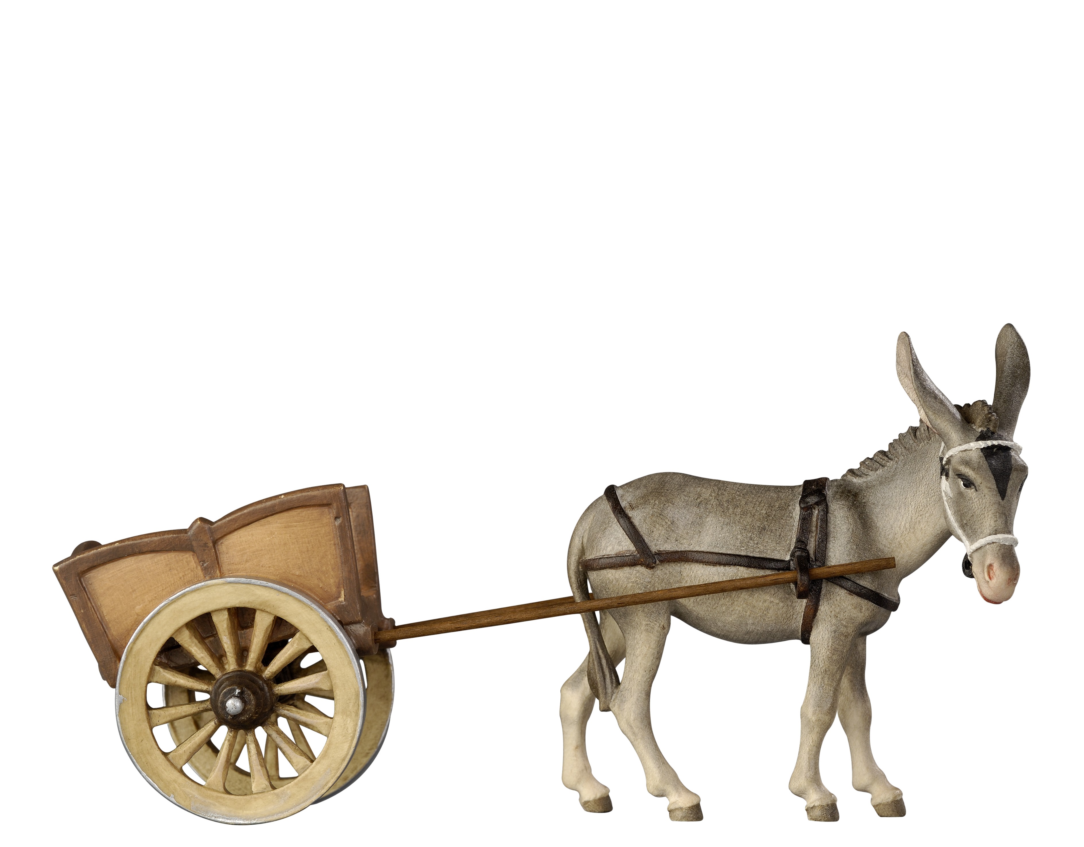 Kostner-Krippe - Esel mit Karren